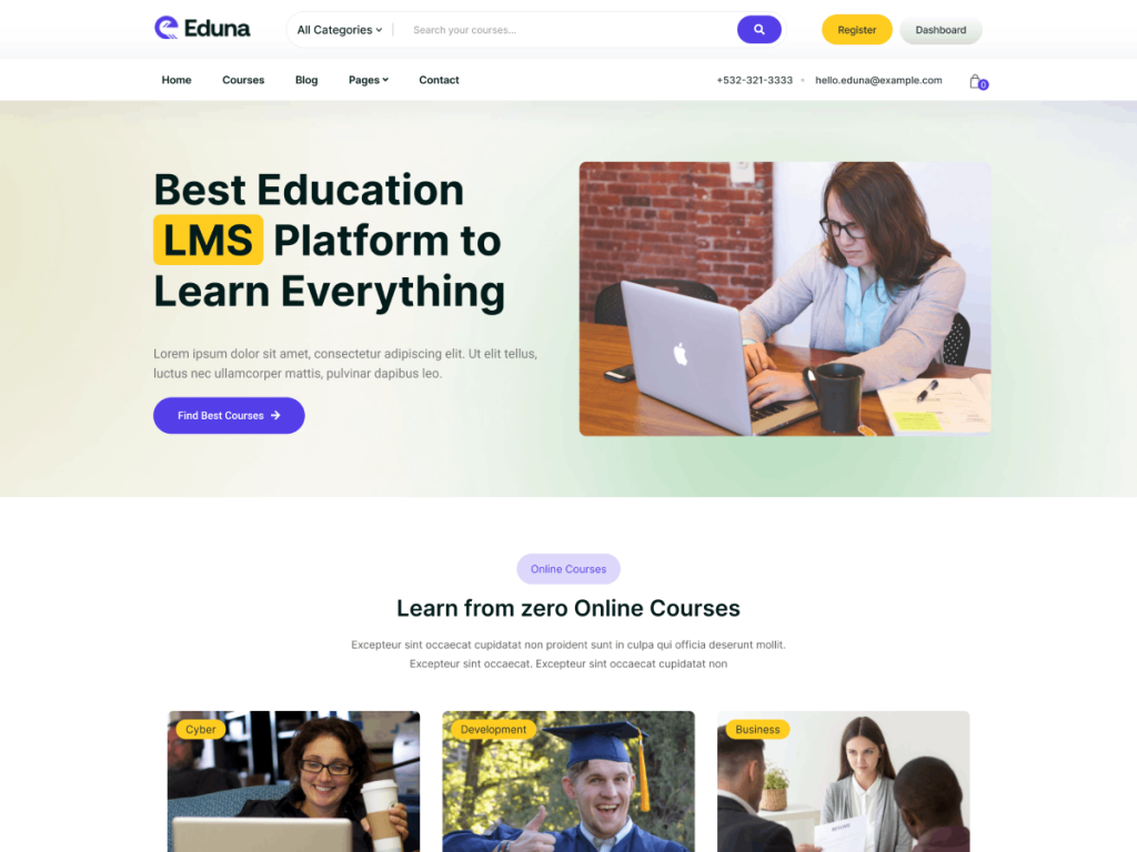Eduna LMS – Pencil WP